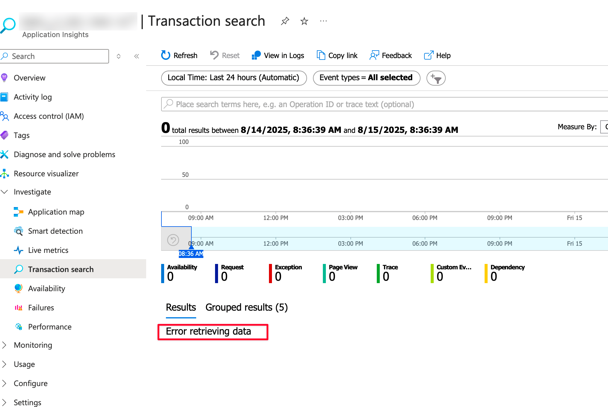What to do when Azure Application Insights won’t display
